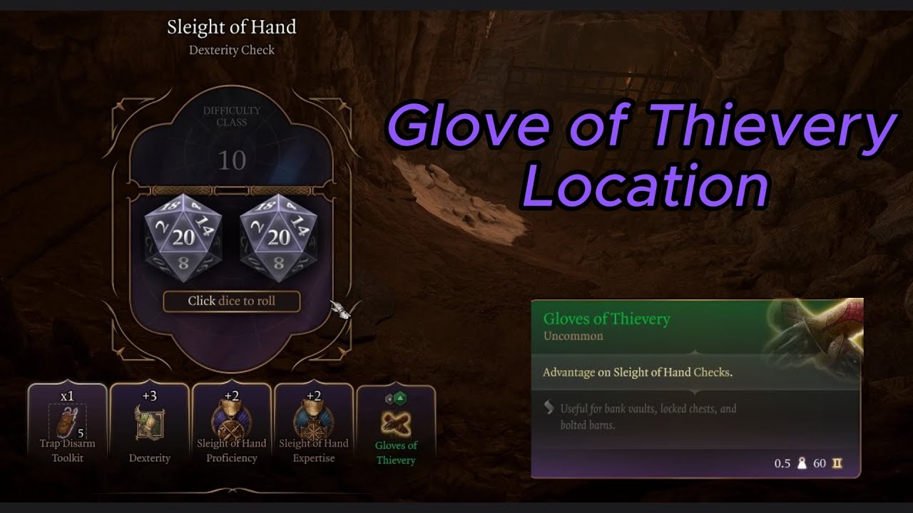 Gloves of Thievery Location 🎬🌟💓 Baldur's Gate 3. - YouTube