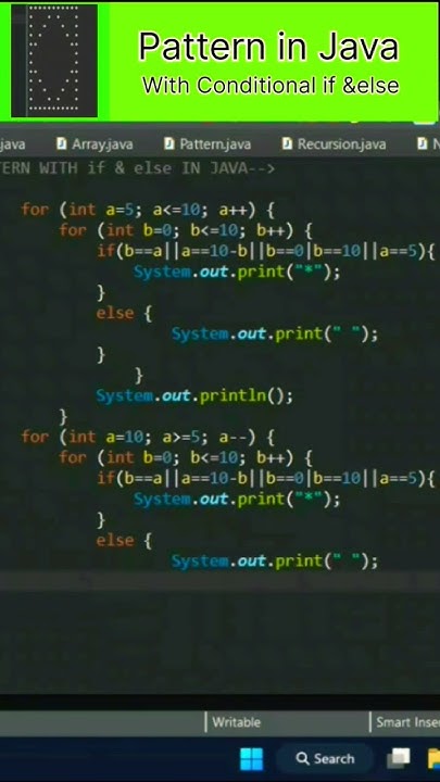 Pattern For Loop With Conditional If And Else Coding Forloop Java Cwp Codewithparas H94