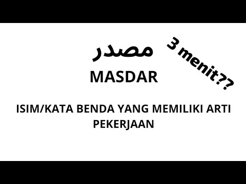 BELAJAR MASDAR MUAWWAL DAN SHORIH CUMA 3 MENIT?? - YouTube