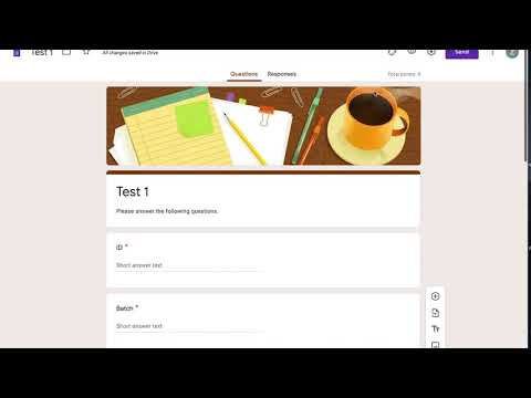 How to create True/False questions in google form - YouTube