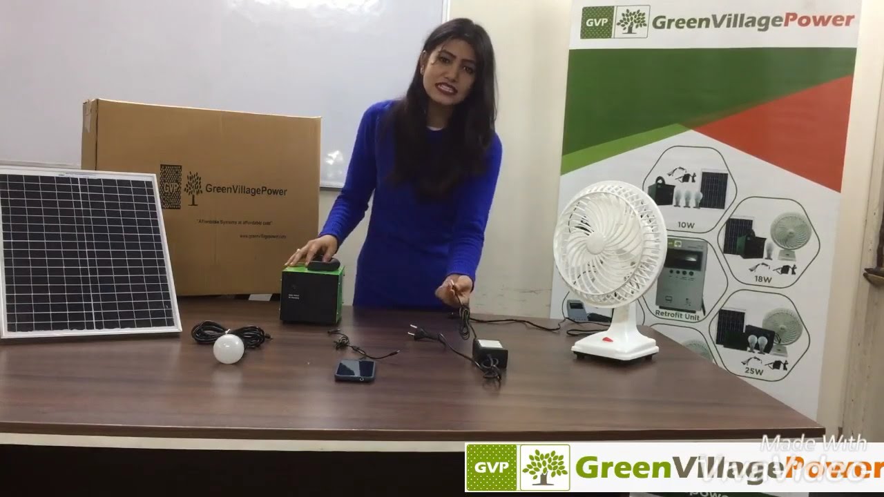 20W DC Power Solar Home System. Review in detail... - YouTube