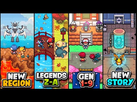 Top 10 COMPLETED Pokemon GBA Rom Hacks With Legends Z-A MEGAS & NEW STORY To Play In 2026!!