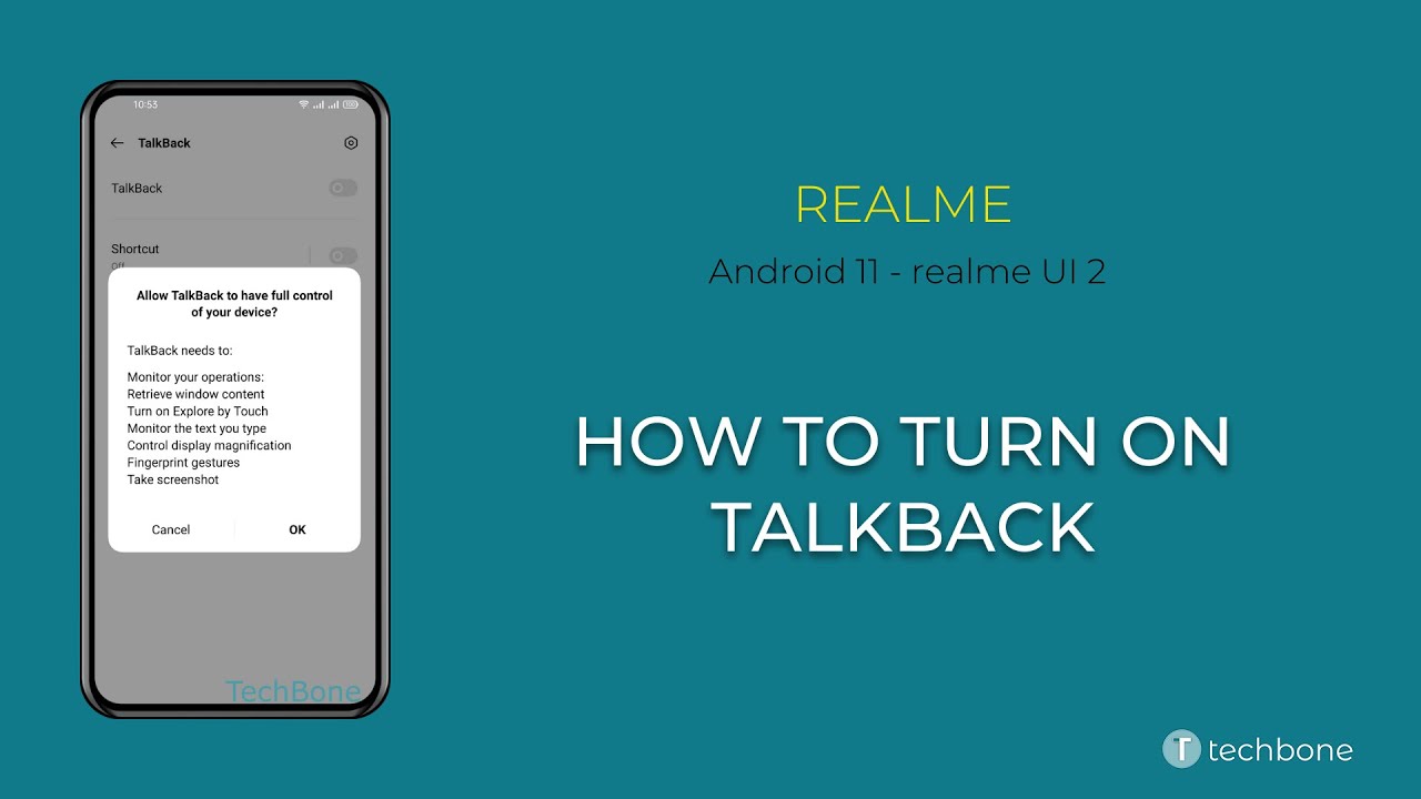 How to Turn On TalkBack - realme [Android 11 - realme UI 2] - YouTube
