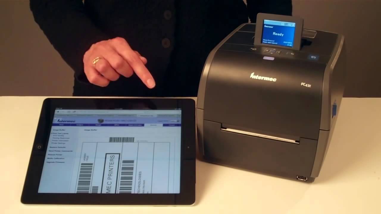 Intermec PC43 - веб-интерфейс - YouTube