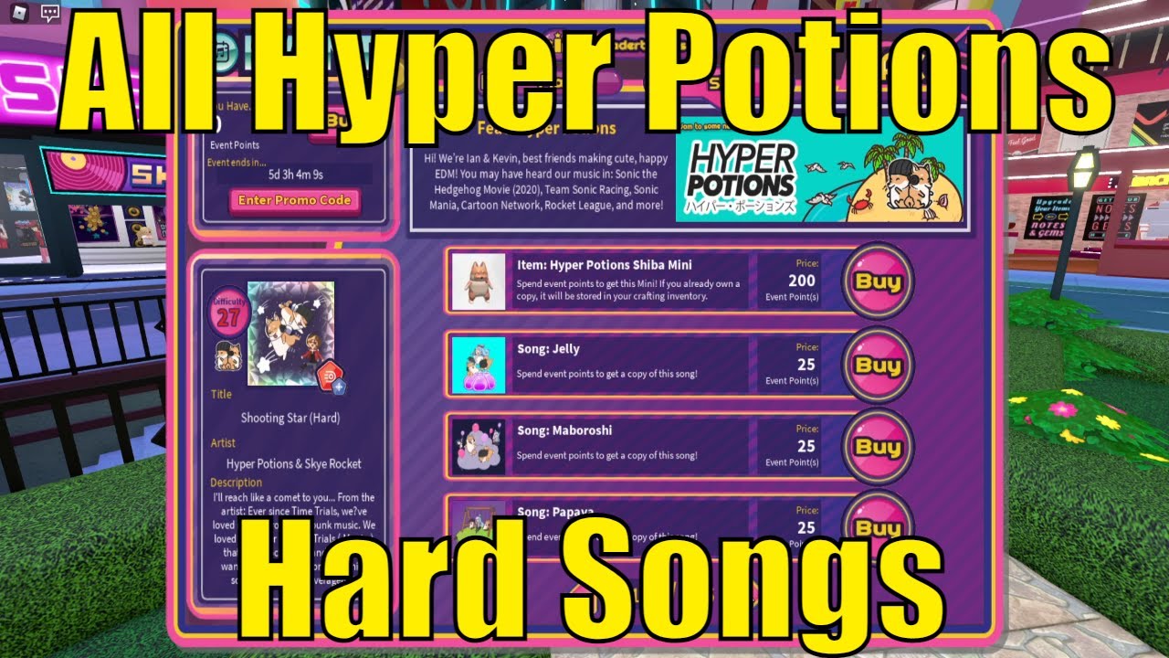 All Hyper Potions Songs in One | Hard Songs Only | First Playthroughs ...