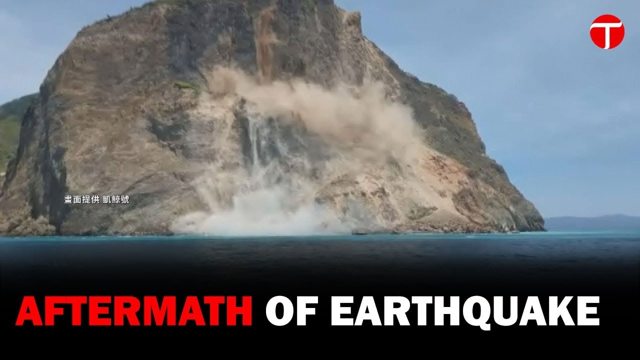 Witness to Disaster: Guishan Island's Erosion After Taiwan Quake - YouTube