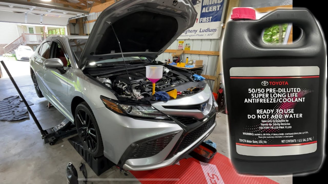 How to change your Toyota Camry Hybrid Inverter and Engine Coolant ...