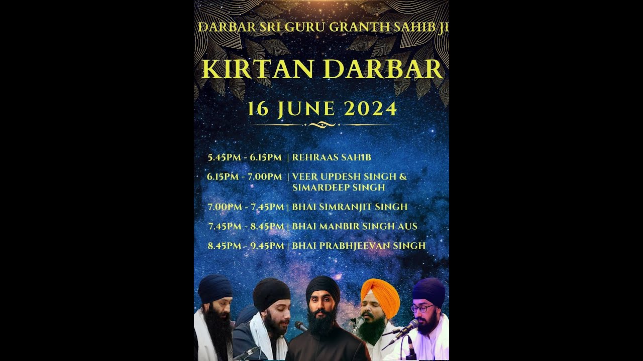 LIVE: Kirtan Darbar | Darbar Sri Guru Granth Sahib Ji, Malaysia - YouTube