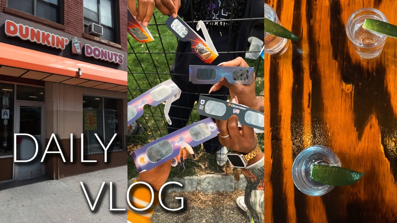 VLOG | SOLAR ECLIPSE *YAWN* + DEMOTING MYSELF TO DUNKIN DONUTS + SEE A ...