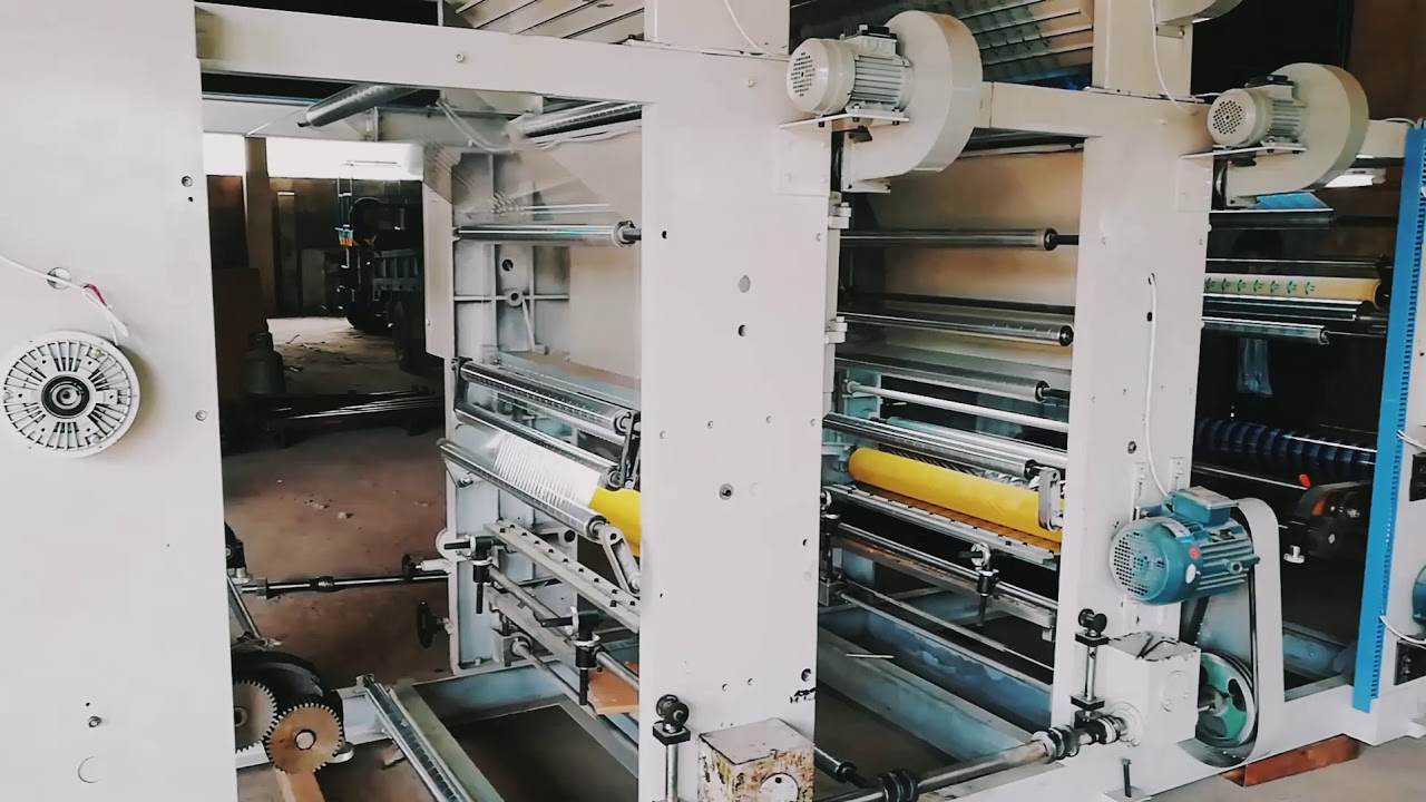 1000mm two color BOPP tape printing machine, Double color BOPP film ...