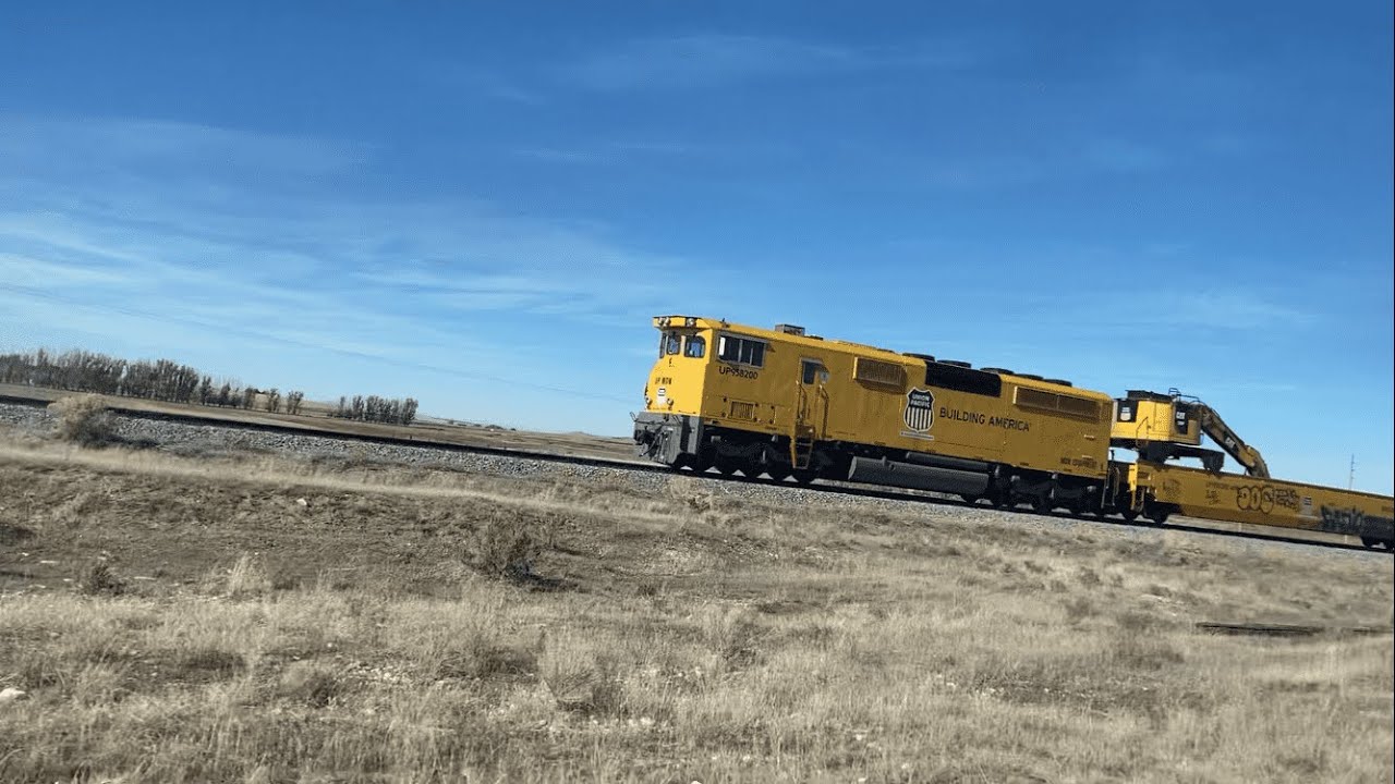 Union Pacific Maintenance of Way Train near Roberts, Idaho compilation ...