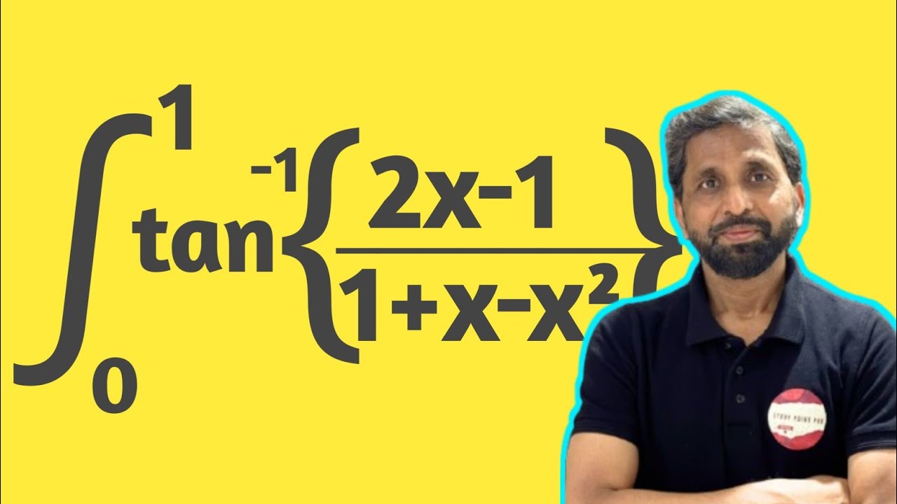Integration of tan inverse 2x - 1 upon 1 + x - x square from 0 to 1 ...