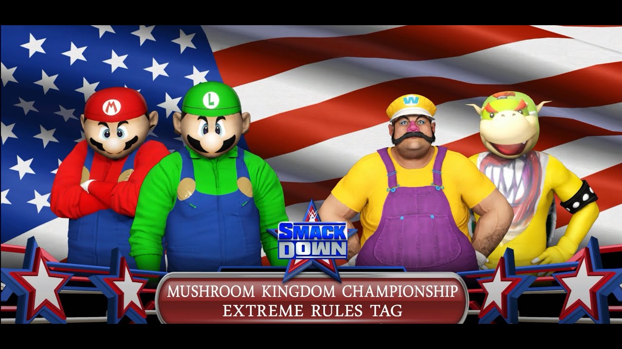 WWE 2K23 | MARIO AND LUIGI FIGHT FOR THE TITLE - GOAT - YouTube