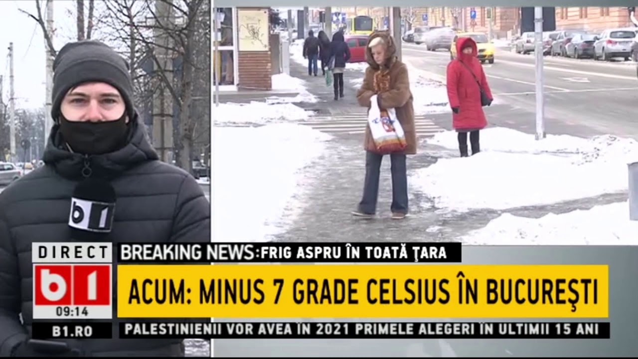 MINUS 7 GRADE LA BUCURESTI - MINUS 23 GRADE LA MIERCUREA CIUC_Stiri b1 ...