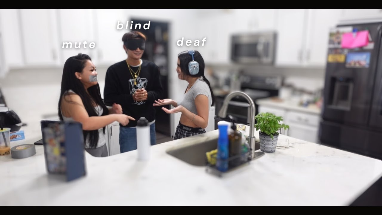 MUTE, BLIND, DEAF CHALLENGE! *GONE WRONG* - YouTube