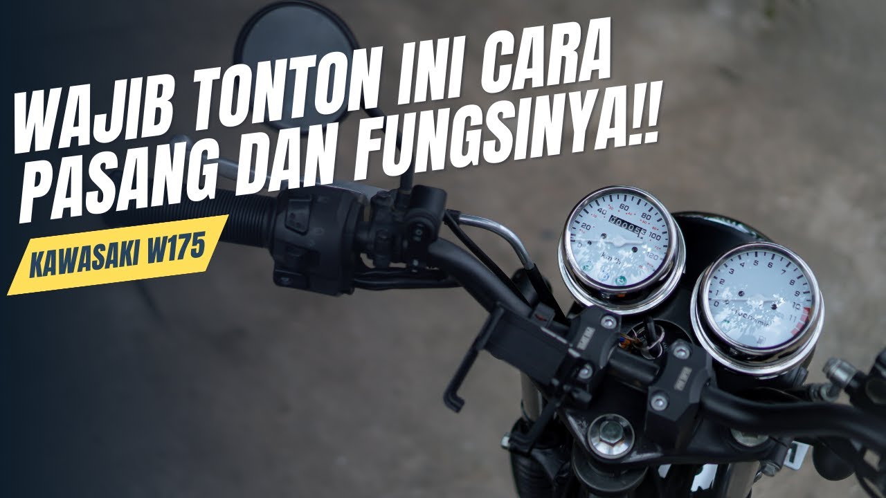 Tips dan penjelasan W175 pasang speedometer double!!! #BengkelTeras ...