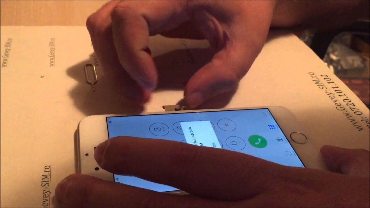 Demonstratie gevey iPhone 6 www.Gevey-SIM.ro - YouTube