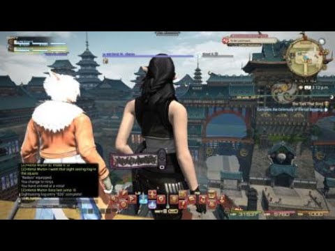 FINAL FANTASY XIV - How to climb Kugane Tower - YouTube