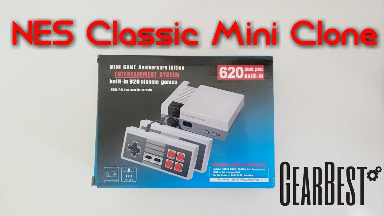 NES Classic Mini Clone da Gearbest (620 jogos)!!! - YouTube