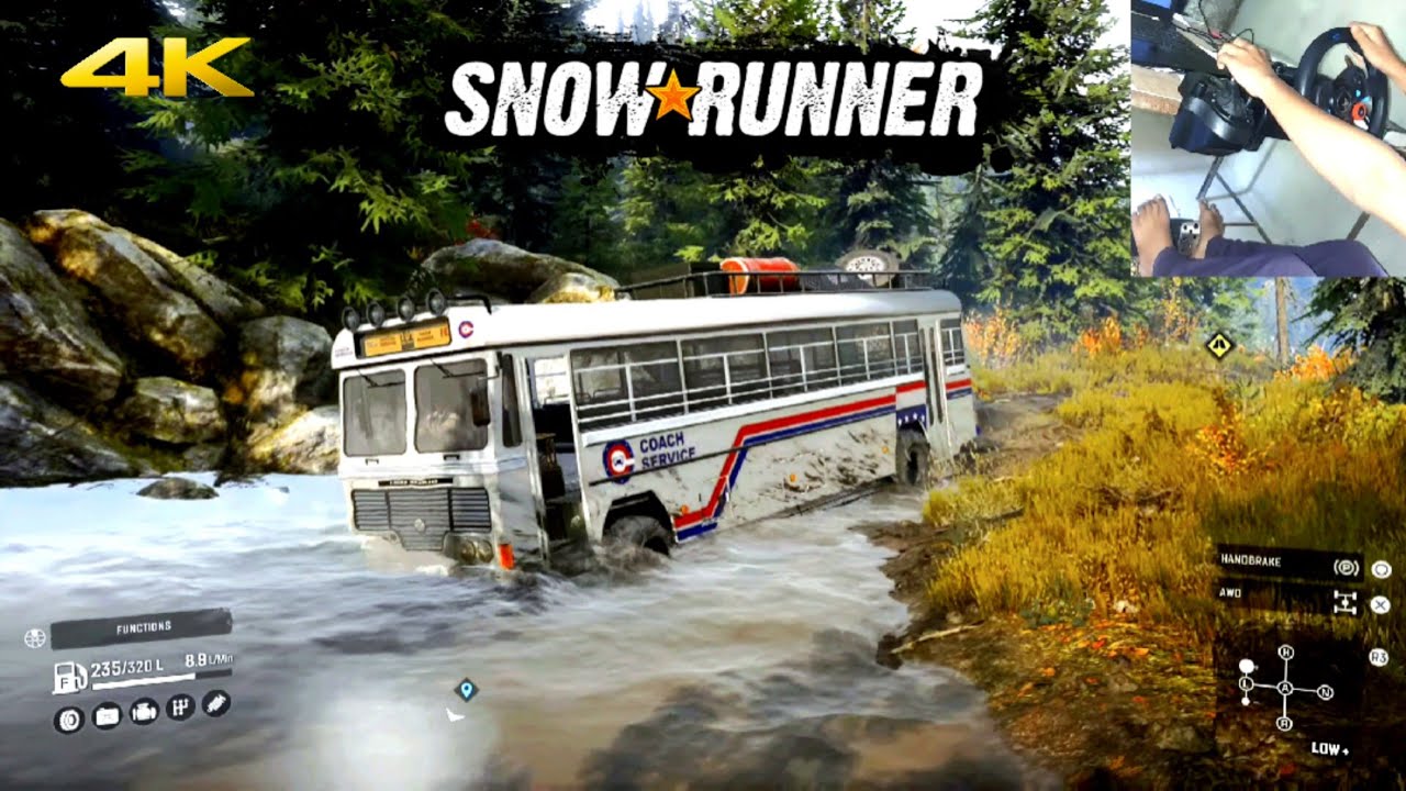 Snowrunner - 2×2 Sleeper BUS Driving #2 - YouTube