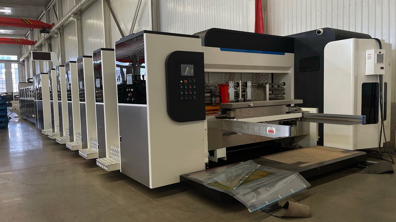 Fixed type Flexo printer slotter rotary die cutter folder Gluer inline ...