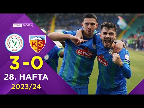 Çaykur Rizespor (3-0) Mondihome Kayserispor | 28. Hafta - Trendyol Süper Lig 2023/2024
