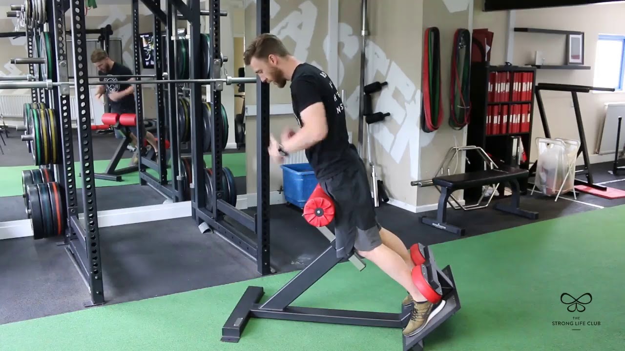 45 degree hip extension with glute focus - YouTube