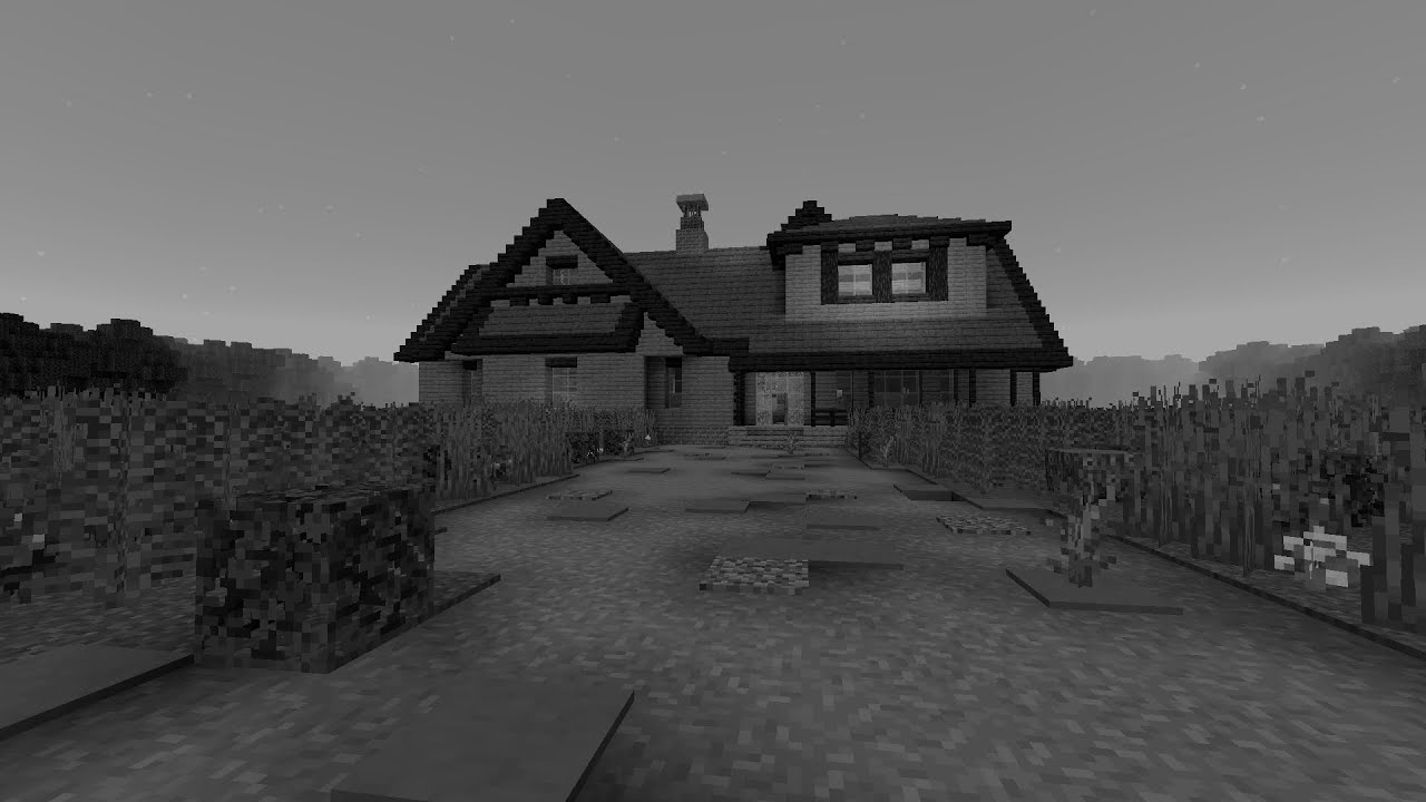 Minecraft creepy folk lore field house - YouTube