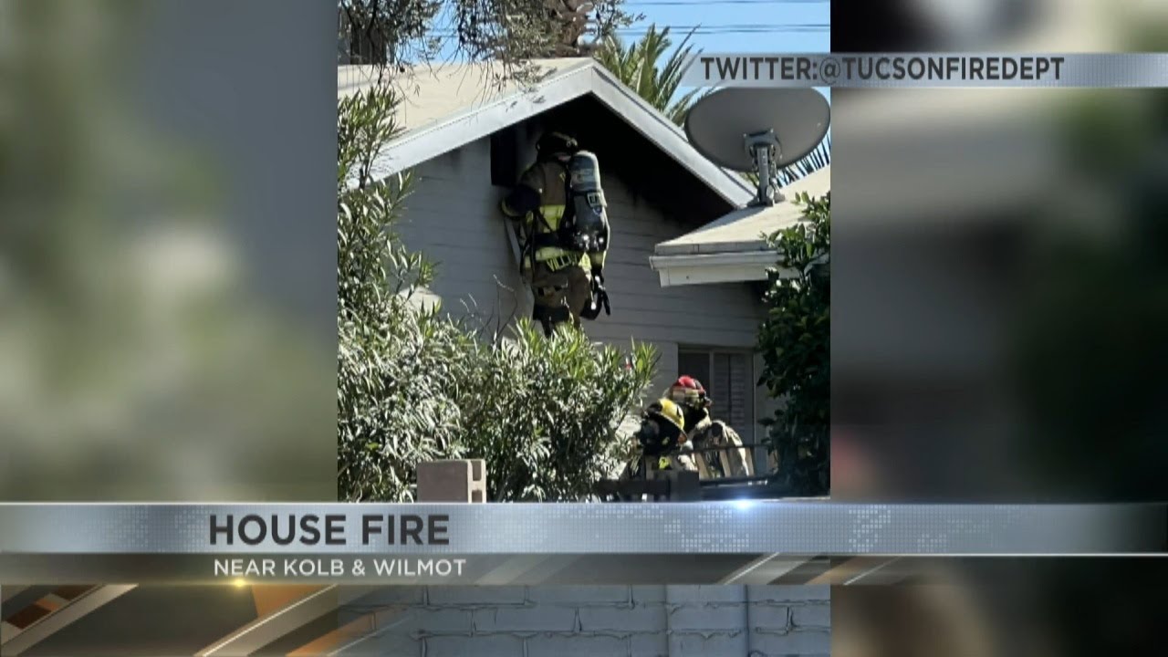 House fire is under control in central Tucson Friday afternoon - YouTube