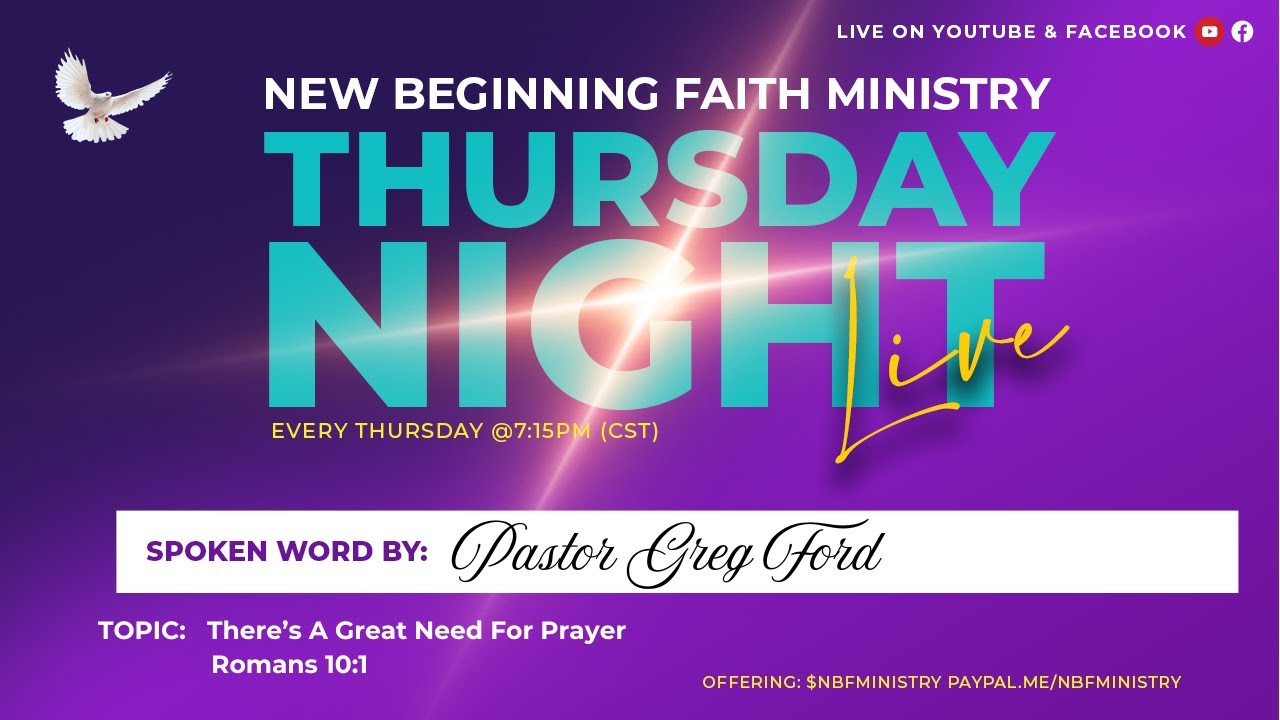 There's Is A Great Need For Prayer : Pastor Greg Ford - YouTube