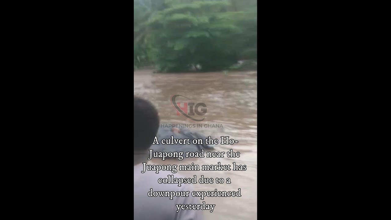 A culvert on the Ho-Juapong road near the Juapong market has collapsed ...