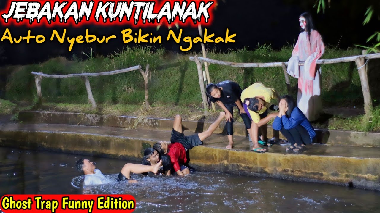 Jebakan Kuntilanak Auto Nyebur || Prank Lucu Ngakak Terbaru || Ghost ...