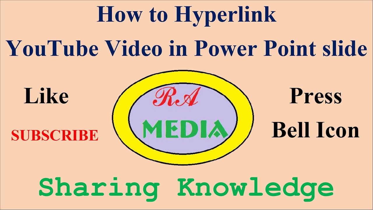 How to Hyperlink a YouTube Video in Power Point Slide - YouTube