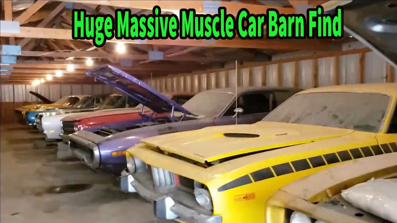 FOUND: Huge Massive Muscle Car Barn Find | Abandoned and Neglected ...