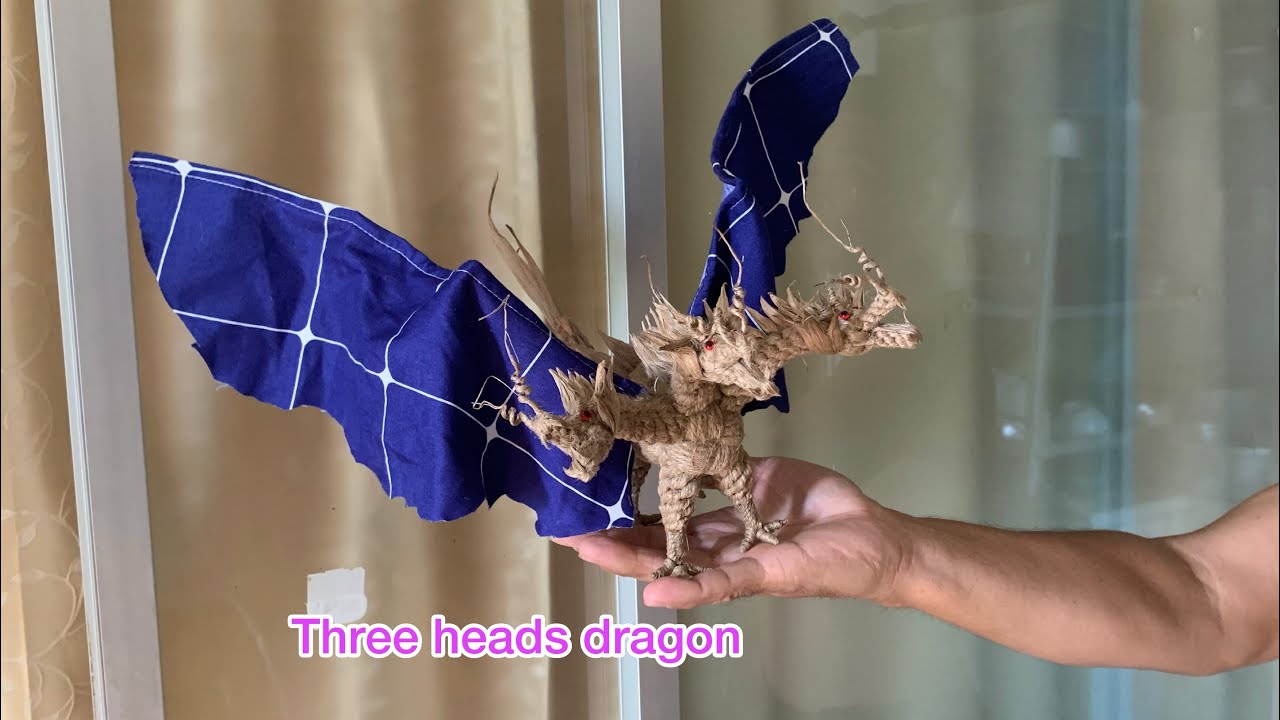 DIY Winged hydra Creature ปีกมังกรที่ทำจากผ้า - YouTube