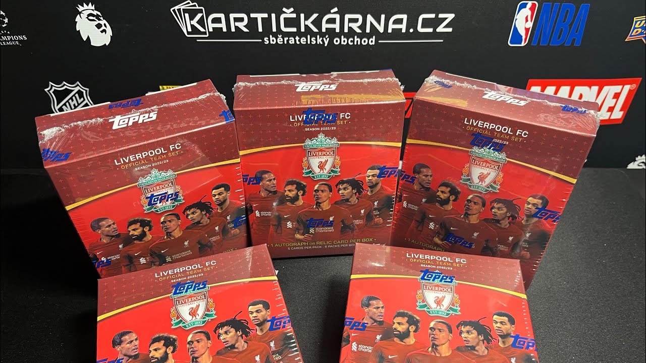 Unboxing 2022-23 Topps Liverpool FC Team set Box - YouTube