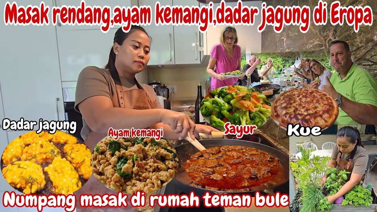 PERDANA MASAK RENDANG DAGING,DADAR JAGUNG,AYAM K DI SWITZERLAND‼️REAKSI ...