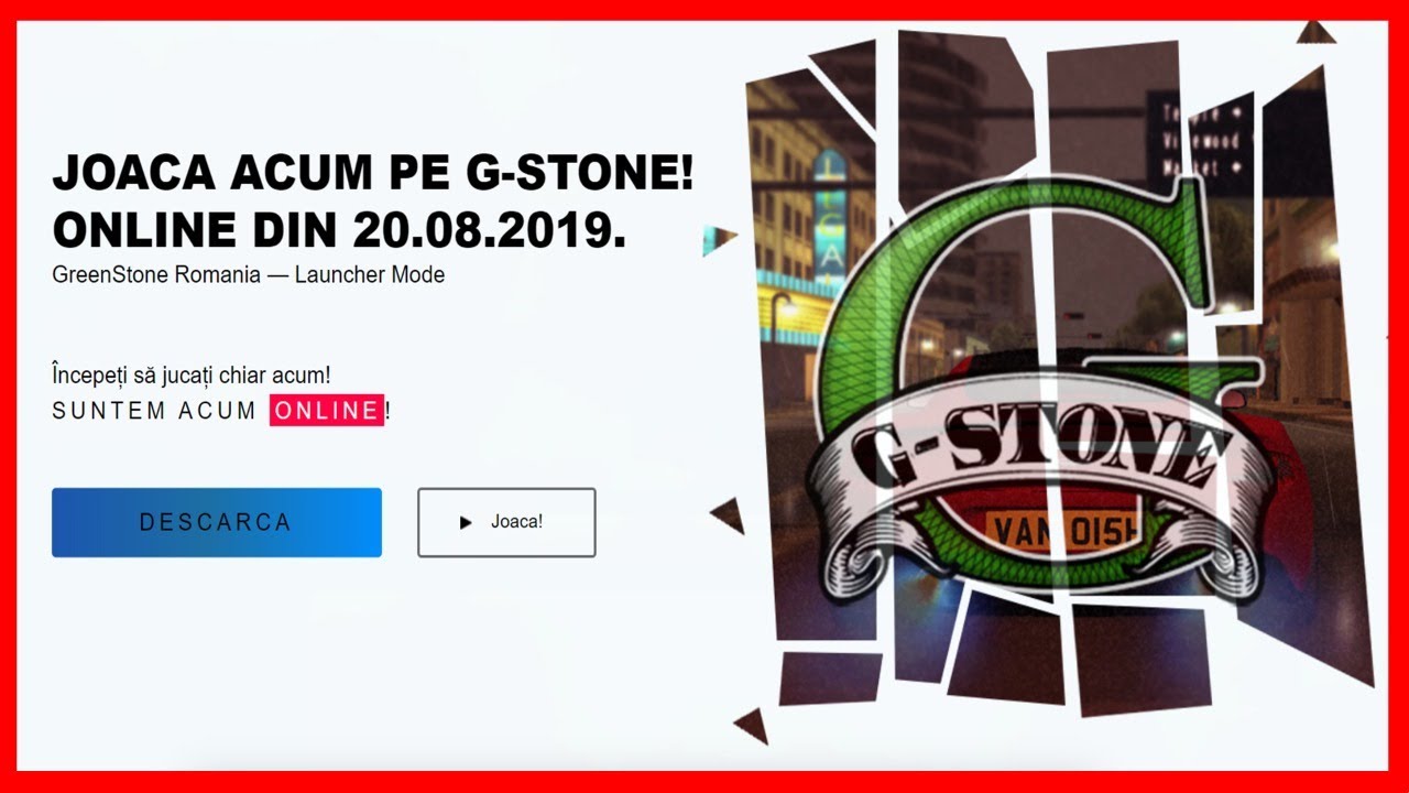 [SAMP] G-Stone launcher - pasii de instalare in descriere. - YouTube