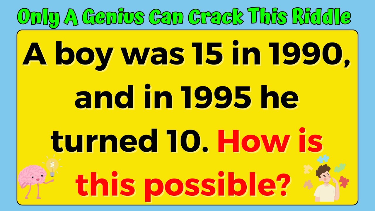 Can You Crack These Difficult Riddles? ||Test Your Wits! - YouTube