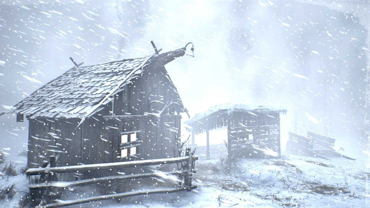 Incredibly STRONG BLIZZARD for sleeping cozy winter - YouTube