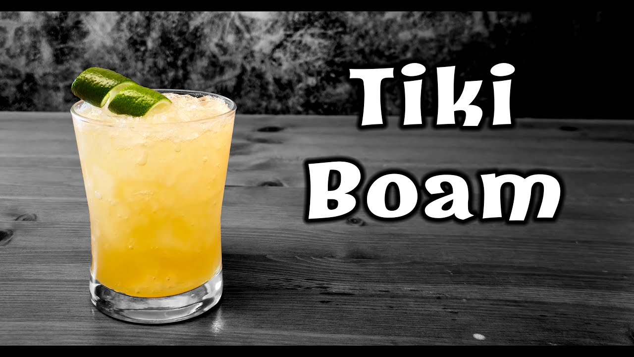 How To Make The Tiki Boam Cocktail With Bourbon - YouTube