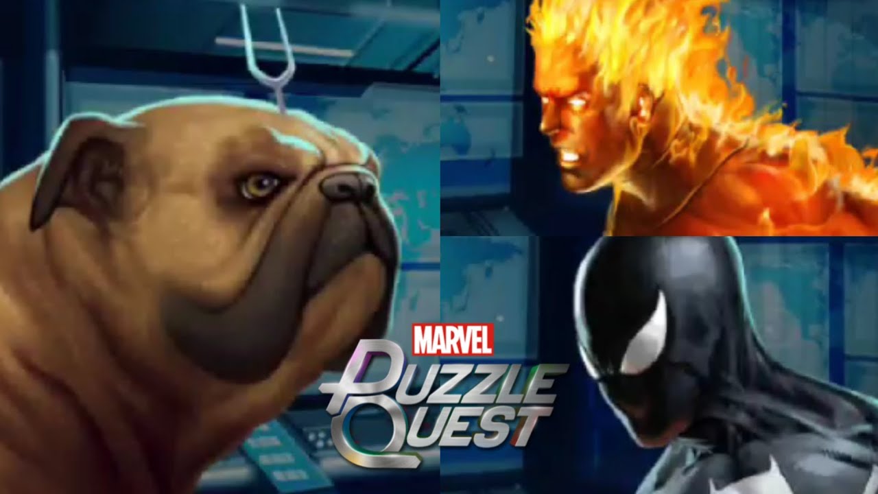 Lockjaw vs. Human Torch & Spider-man + Behemoth Burrito | Marvel Puzzle ...