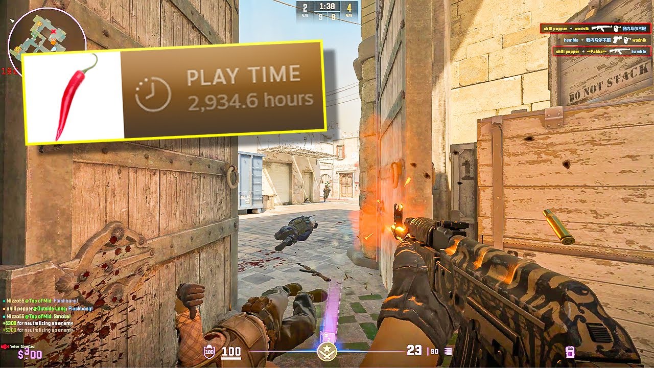 Noob With 3,000 Hours Plays Dust 2 | CS2 Gameplay - YouTube