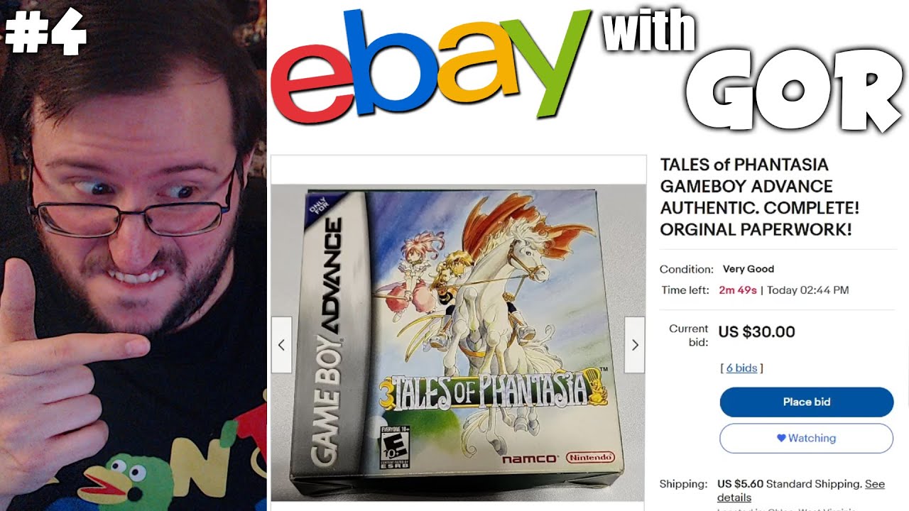 eBay Auction Bidding w/ Gor #4 (JRPG Gameboy Advance Game! Will I Win!?!) - YouTube