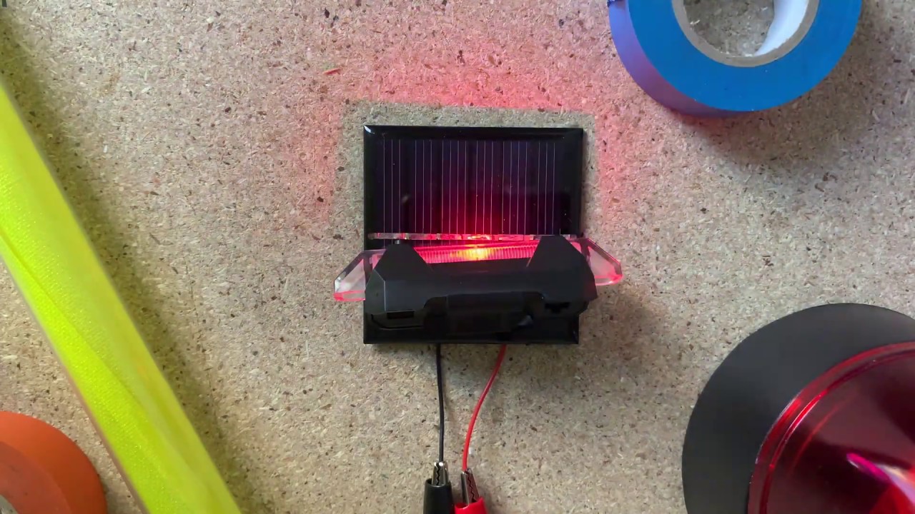 Listening to light with a solar panel microphone - YouTube
