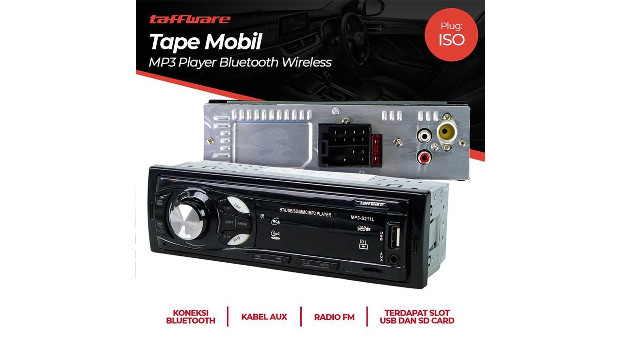 Taffware Tape Mobil MP3 Player Bluetooth Wireless - MP3-S211L ...