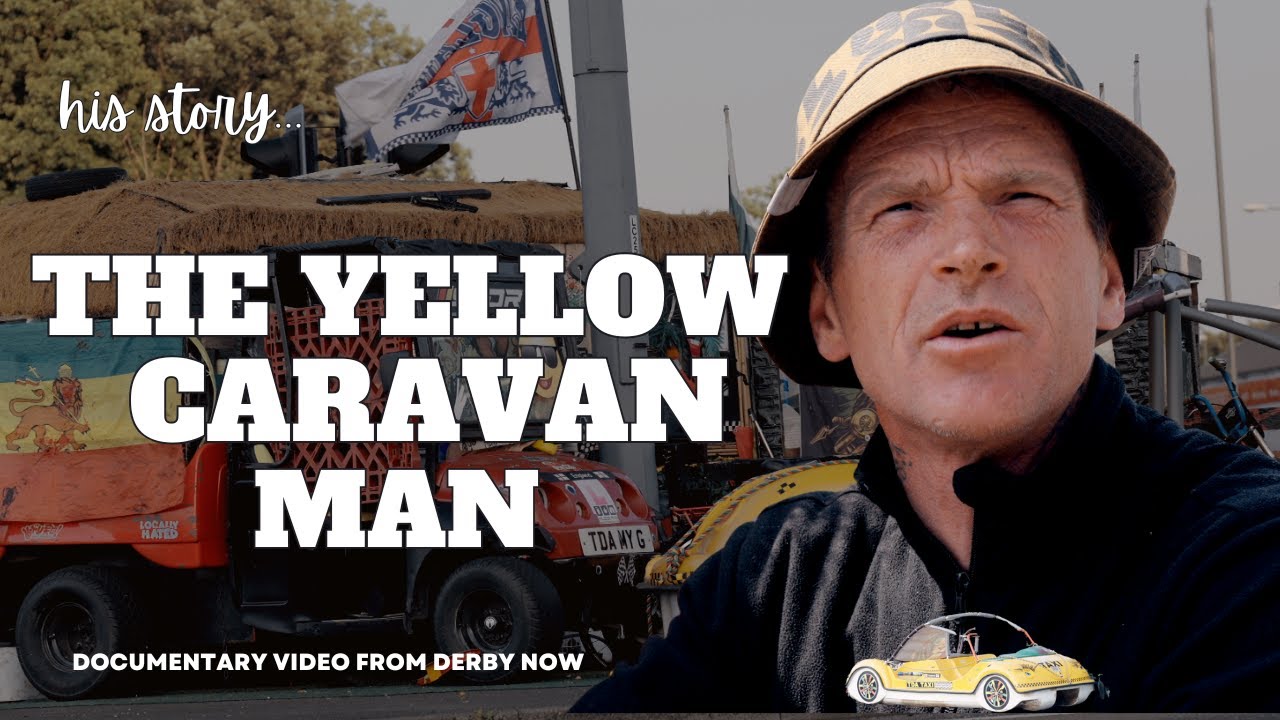I’m here to spread love’: Who is Derby’s Yellow Caravan Man? - YouTube