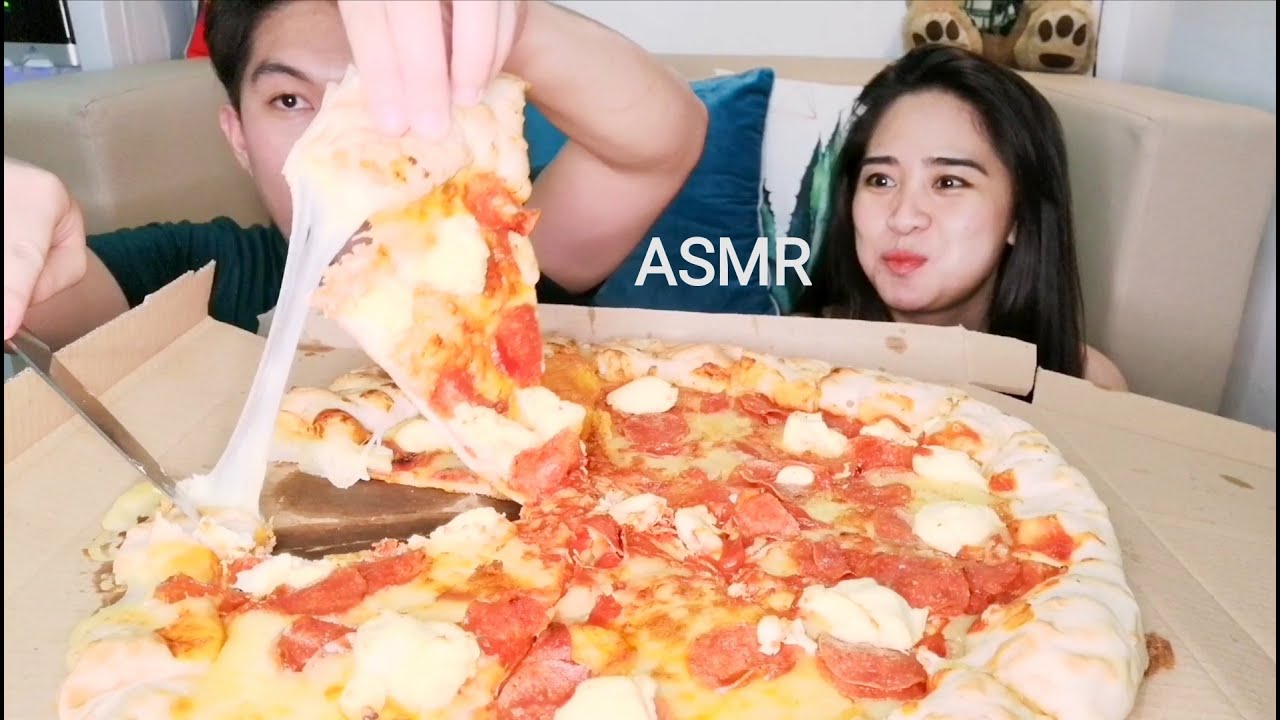 ASMR | SnR PIZZA | CREAMY PEPPERONI NEW YORK STYLE PIZZA | VAN ASMR ...