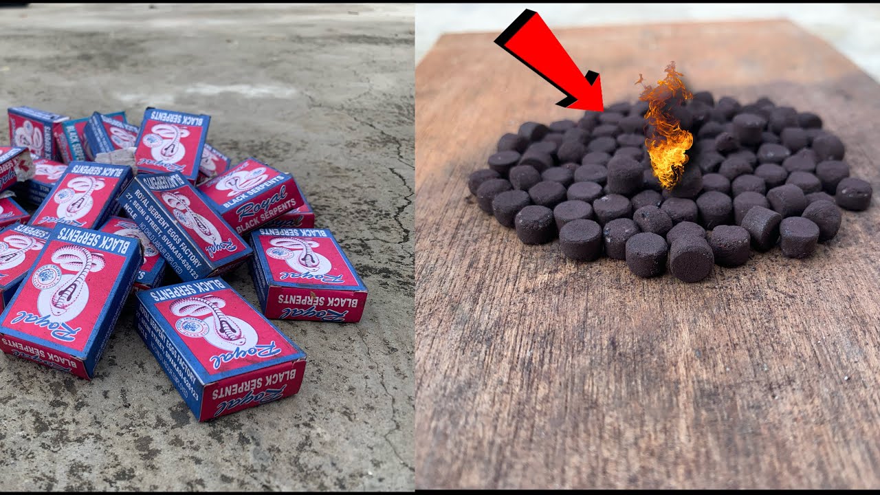 100 Snake 🐍 crackers ||को एक सात जलाते है🔥😱 - YouTube