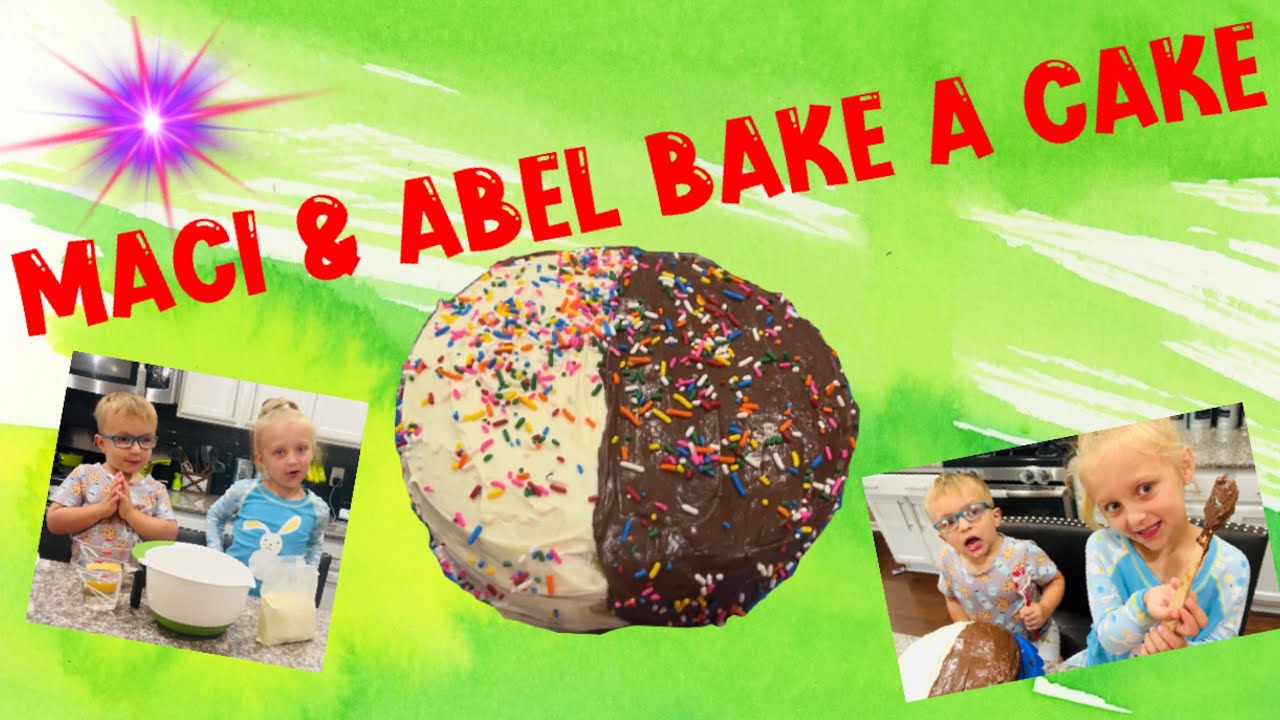 Baking a birthday cake | Kids cooking | DIY | How to step by step ...